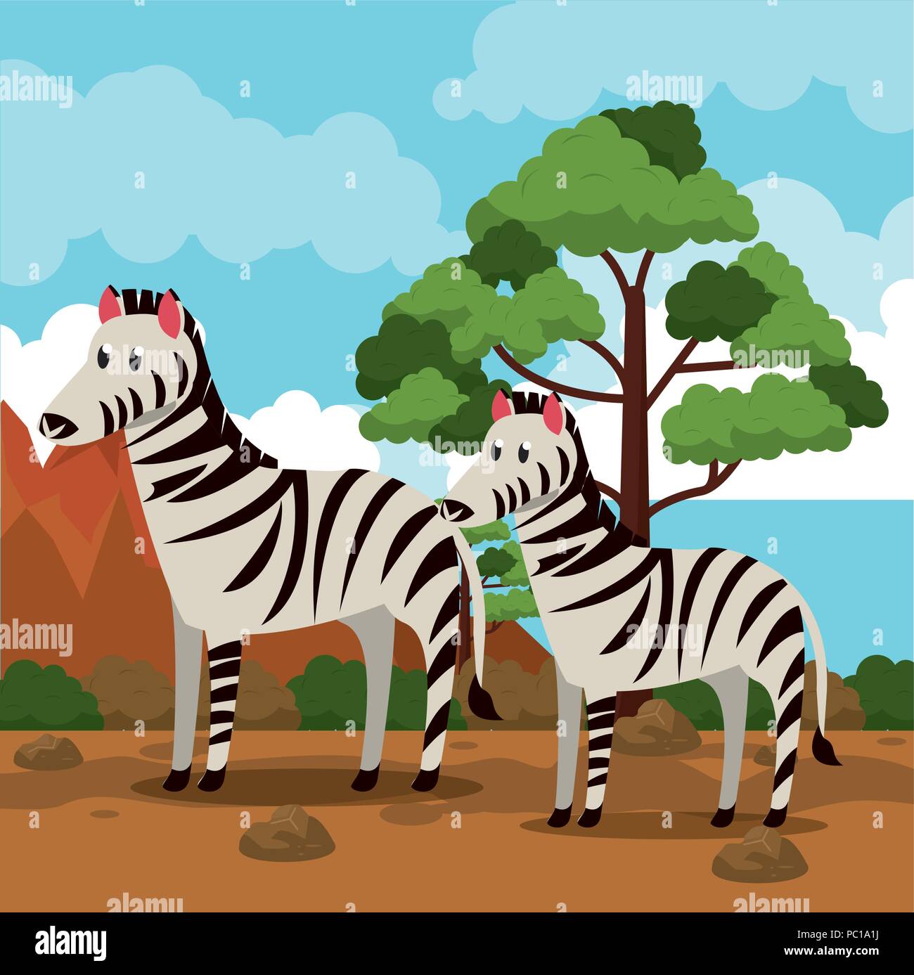 African animals cartoons Stock Vector Image & Art - Alamy