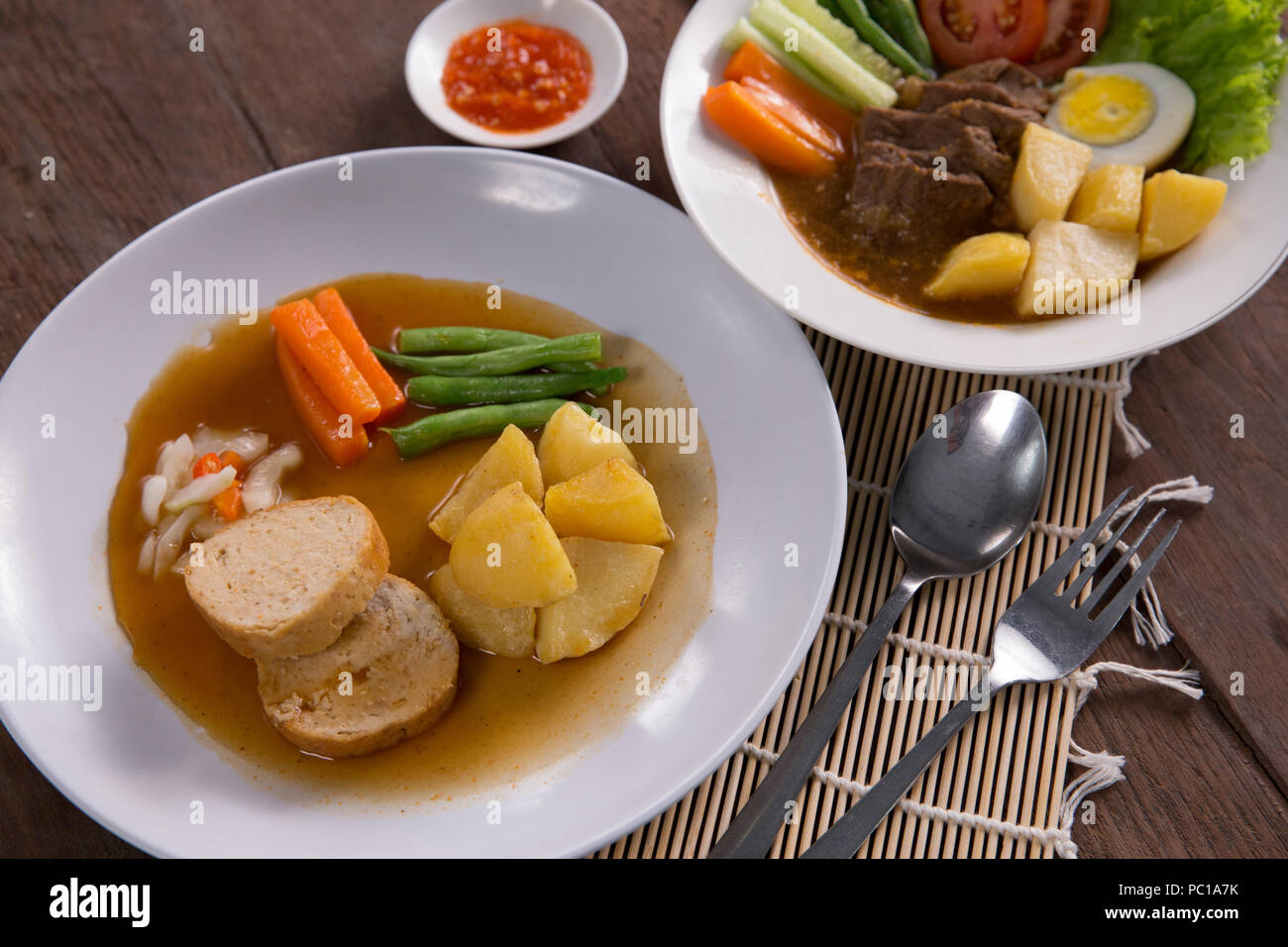 indonesian galantine food Stock Photo - Alamy