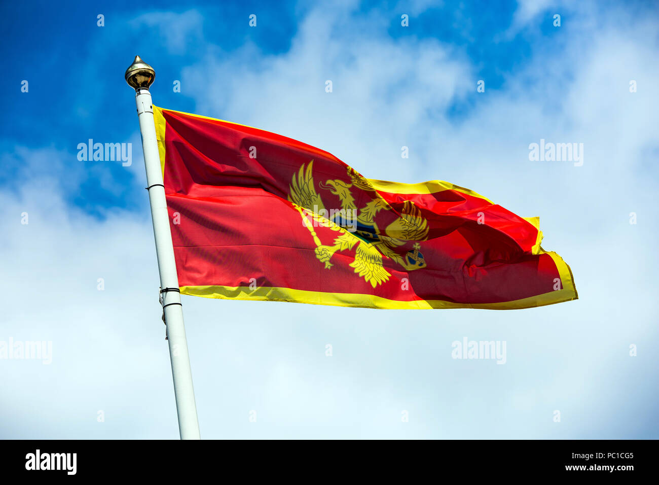Flag montenegro against blue hi-res stock photography and images - Alamy