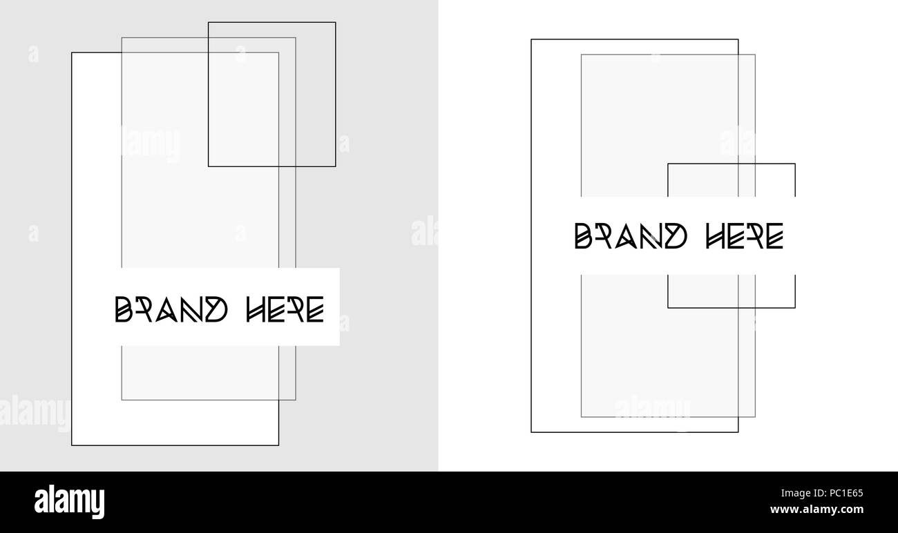 rectangles with different shades of gray geometric minimalist logo ...