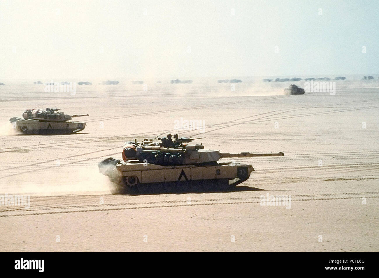 Abrams in formation Stock Photo - Alamy