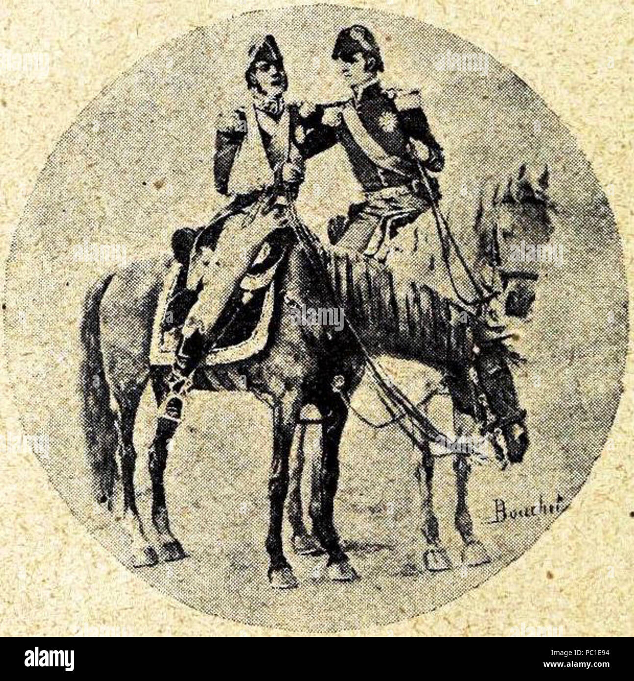 Abrazo de Maipú en historia de Chile Stock Photo - Alamy