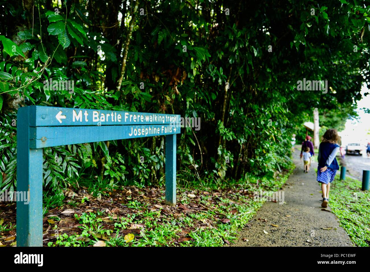 Mount Bartle Frere walking track sign, Josephine Falls, Josephine Falls ...