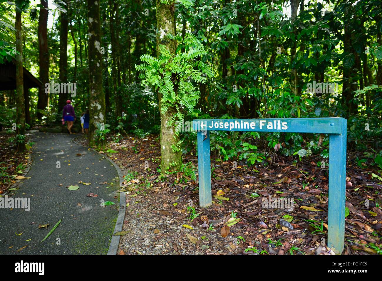 Josephine Falls walk sign, Josephine Falls Walk, Bartle Frere QLD ...