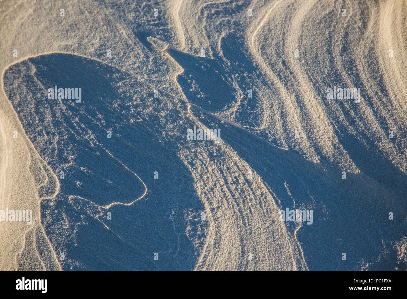 Abstract sand formations in white gypsum sand Stock Photo - Alamy