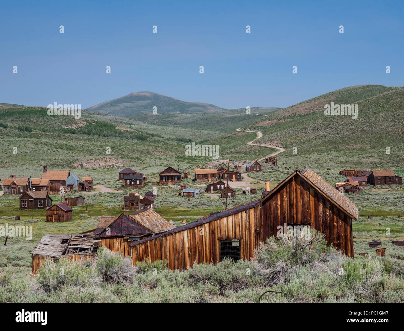 Homes and other buildings, Bodie ghost town, Bodie State Historic Park ...