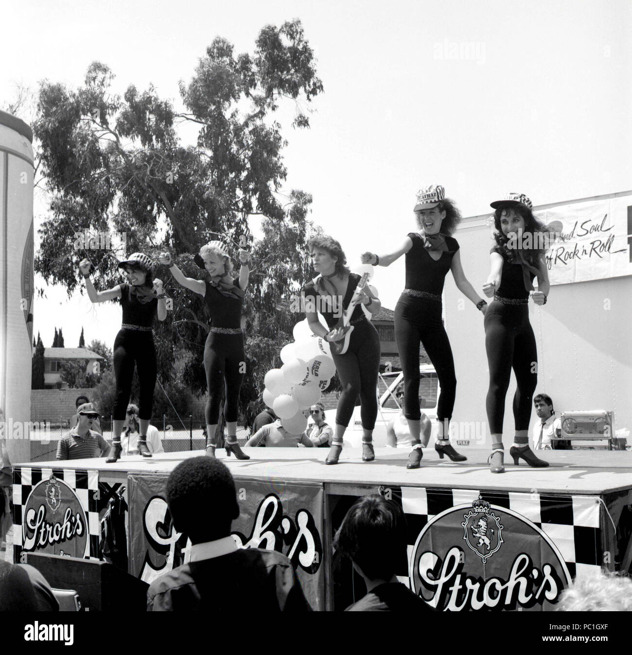 All-female band performing in Los Angeles, 1987 Stock Photo - Alamy