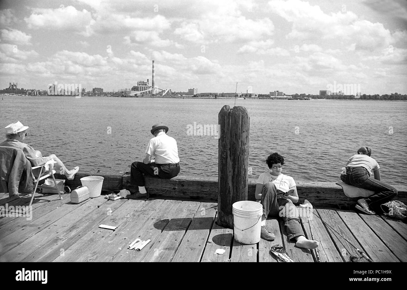 Relaxing on water in Black and White Stock Photos & Images - Alamy