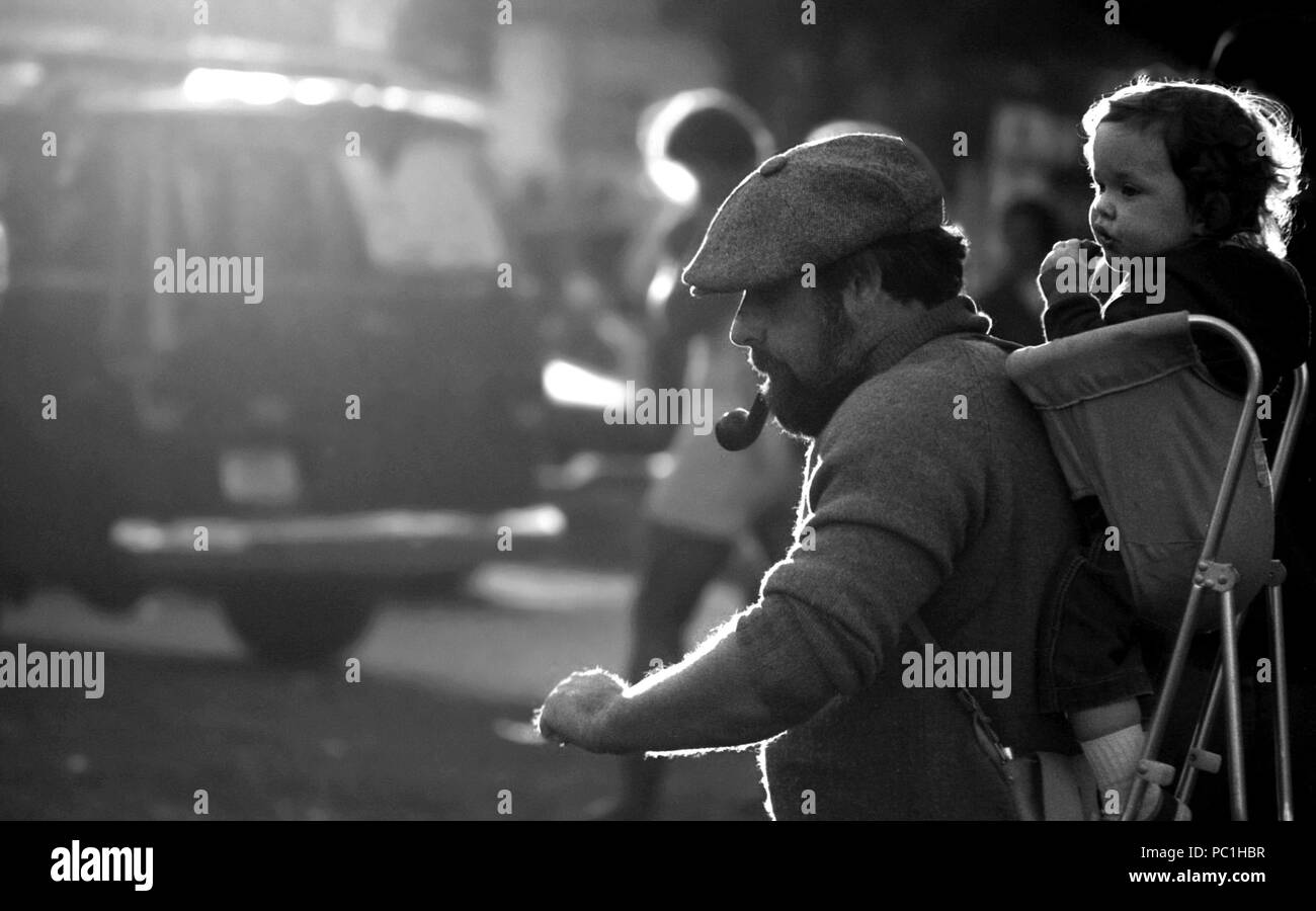 Parent smoking with child Black and White Stock Photos & Images - Alamy