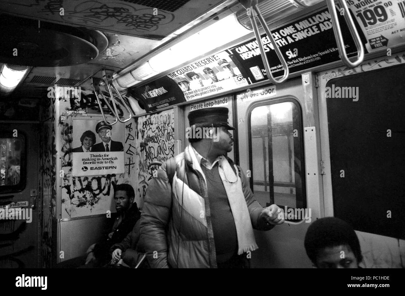 Subway new york 1980s hi-res stock photography and images - Alamy
