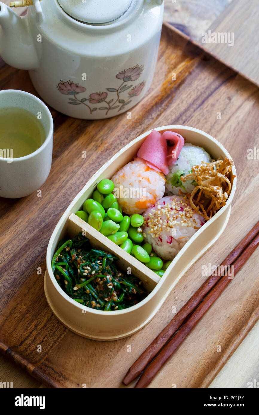 Japanese bento box lunch Stock Photo - Alamy