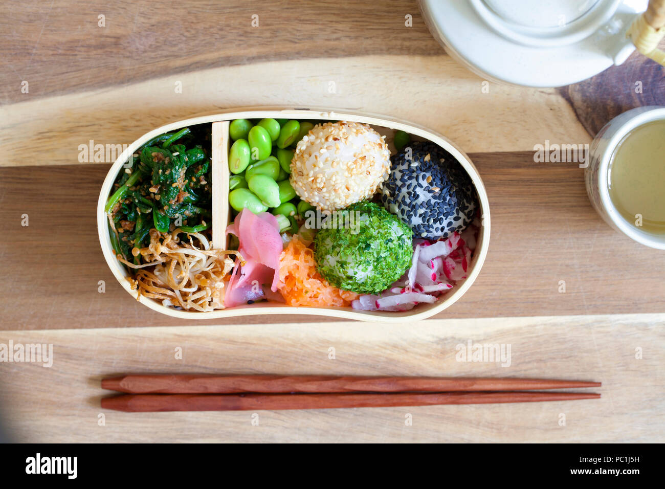 Japanese bento box lunch Stock Photo - Alamy