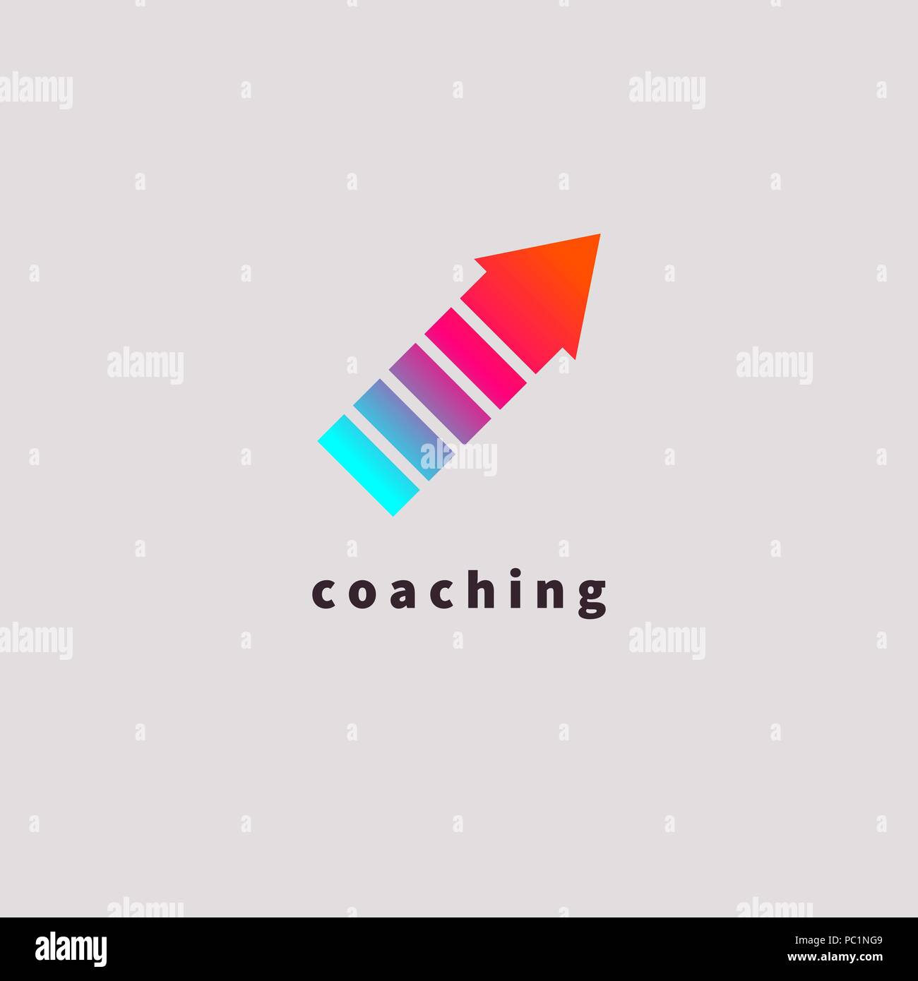 Icon coach, transformation, evolution, development coaching Up arrow ...