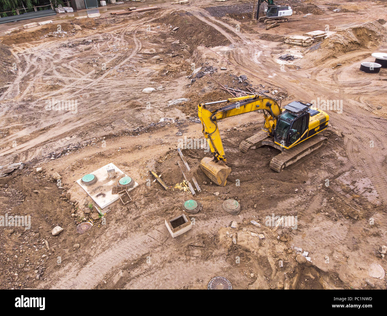 Big yellow construction hi-res stock photography and images - Alamy