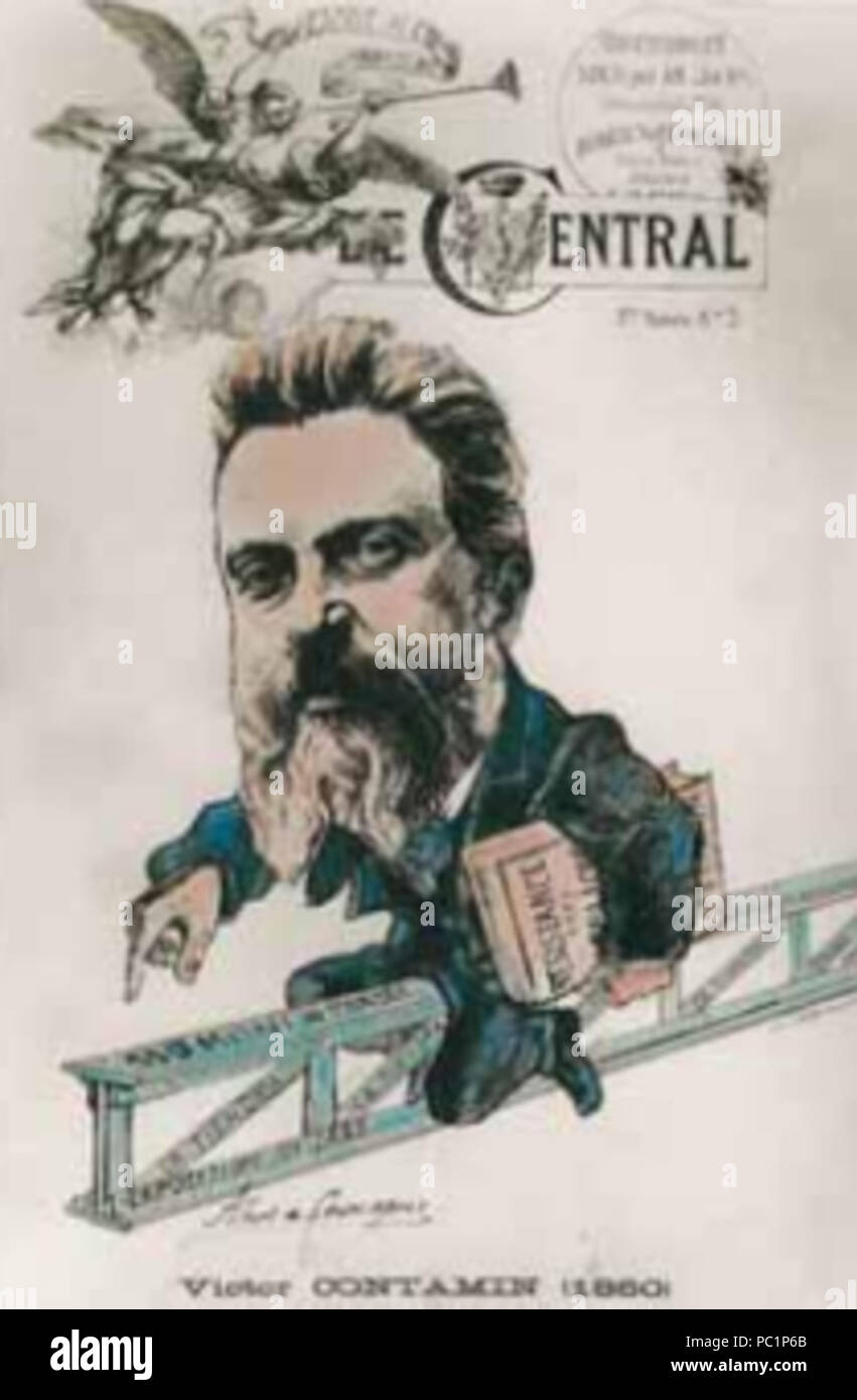630 Victor Contamin 1889 cartoon Stock Photo - Alamy