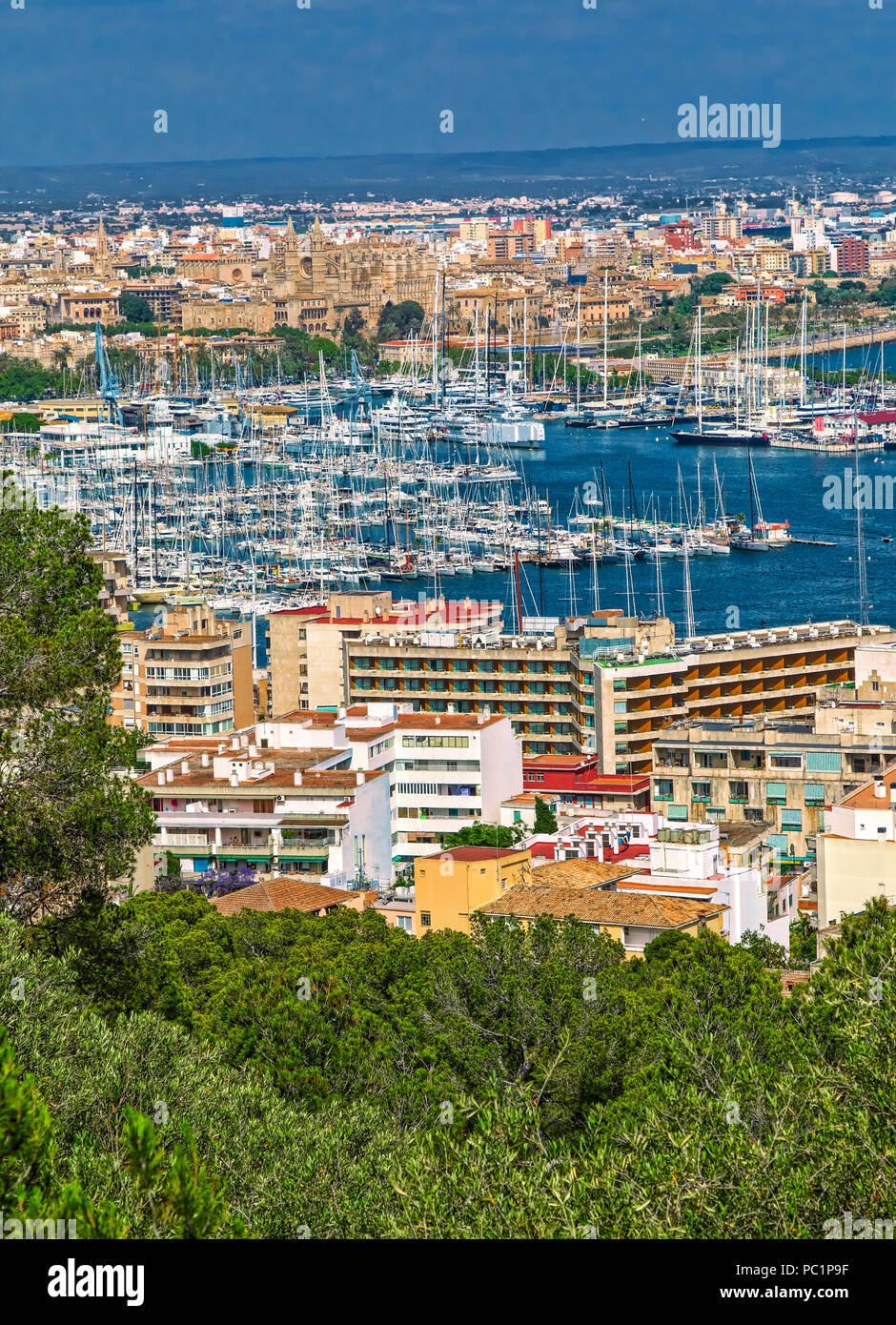 Palma de Mallorca skyline Stock Photo - Alamy