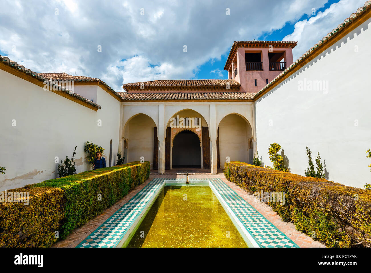 Entrance moorish alcazaba fortification malaga hi-res stock photography ...