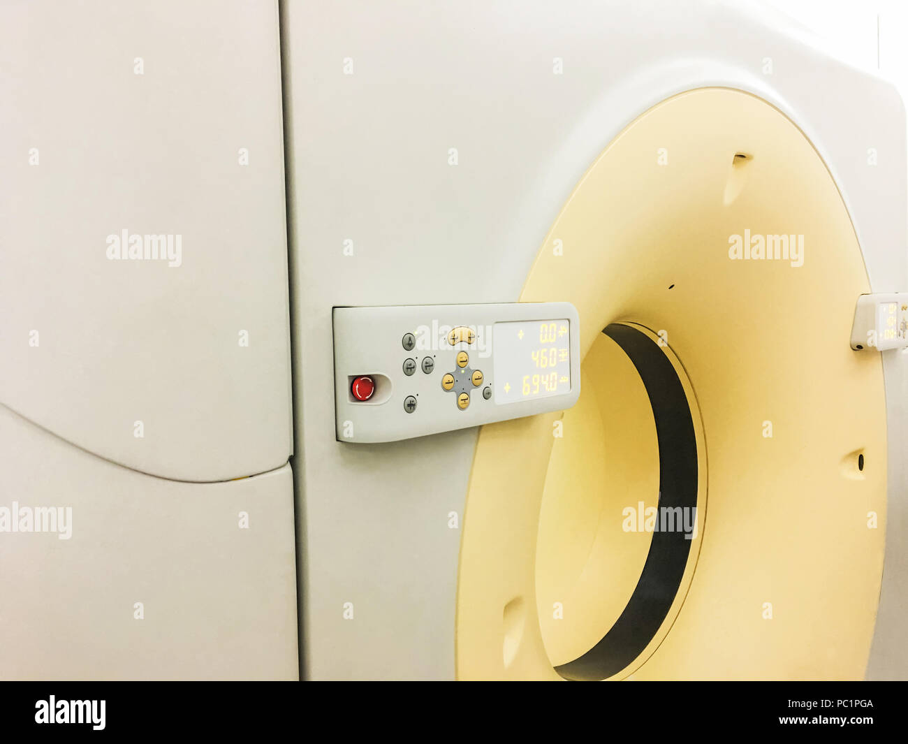 Physical examination with computed tomography (CT Scan) control Stock ...