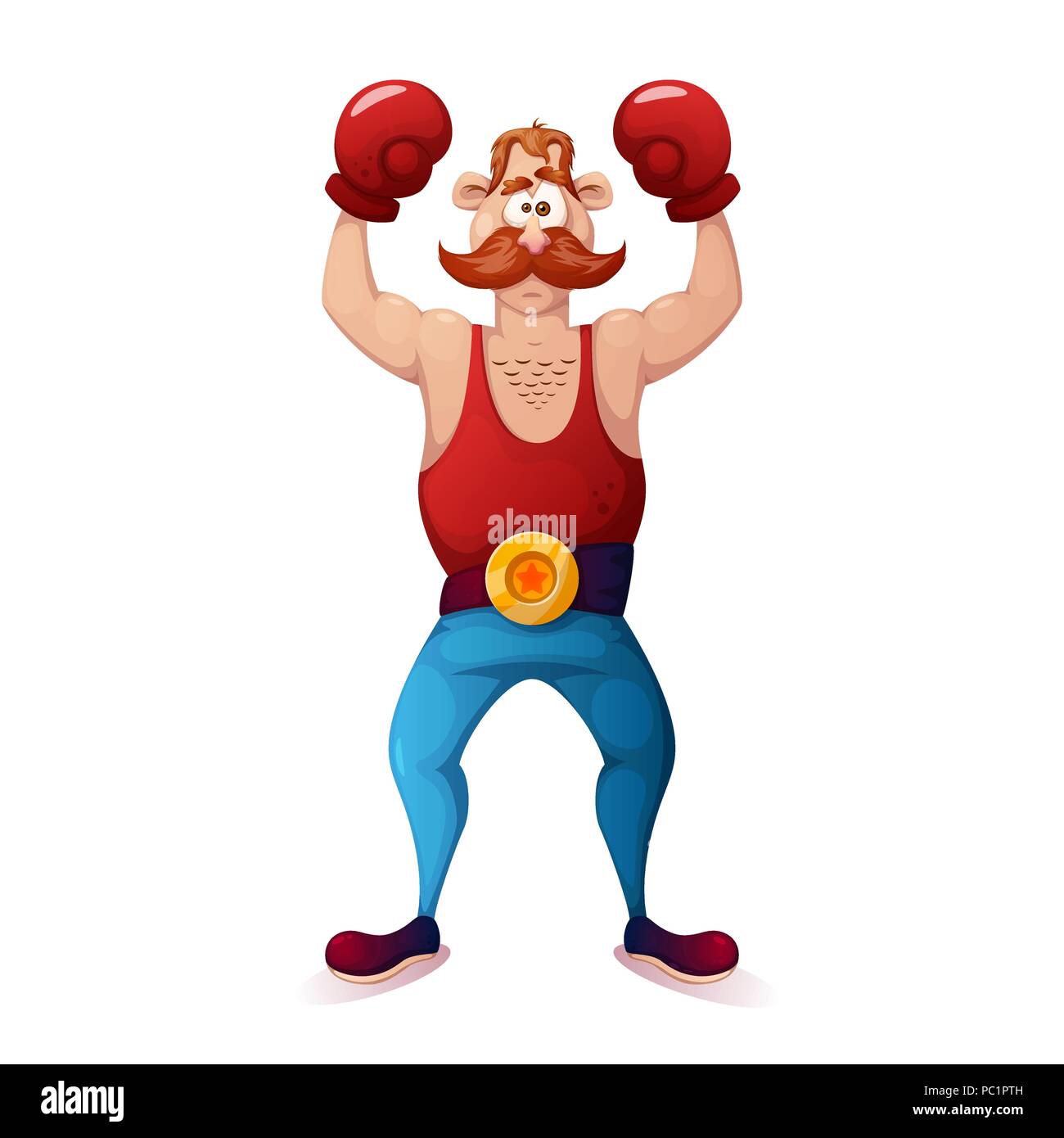 Boxer fighter cartoon hi-res stock photography and images - Alamy