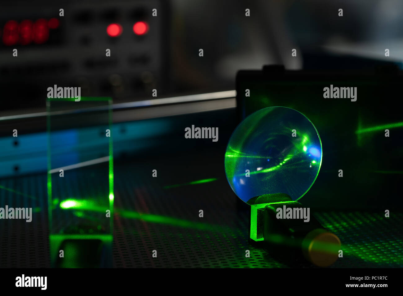 Laser beam reflection on a table hi-res stock photography and images ...