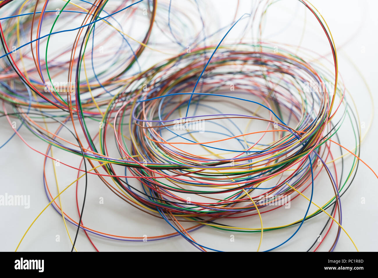 Electrical wiring electrical installation of cabling Stock Photo - Alamy