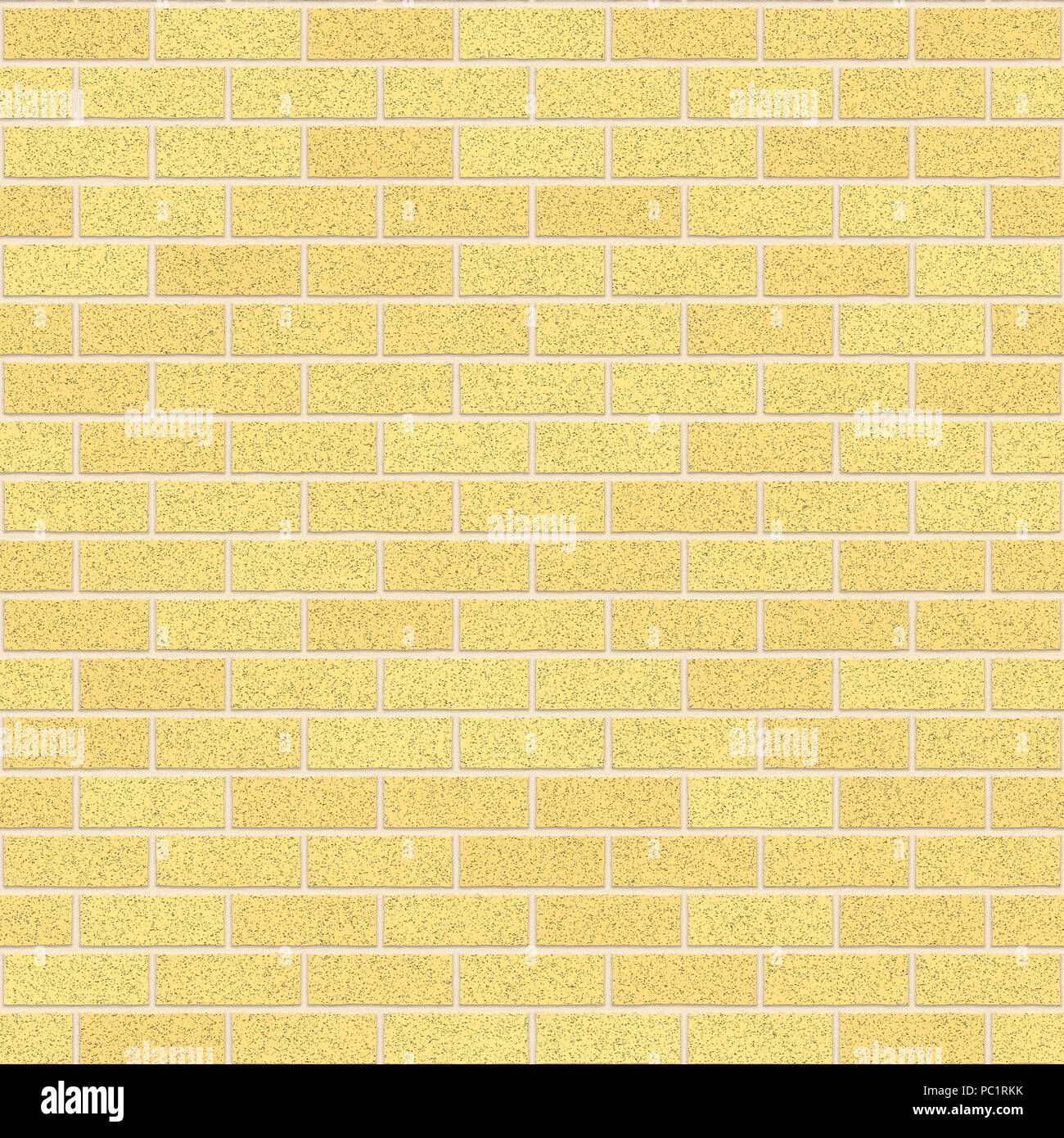 Dijon yellow clay brick wall seamless texture, computer generated ...