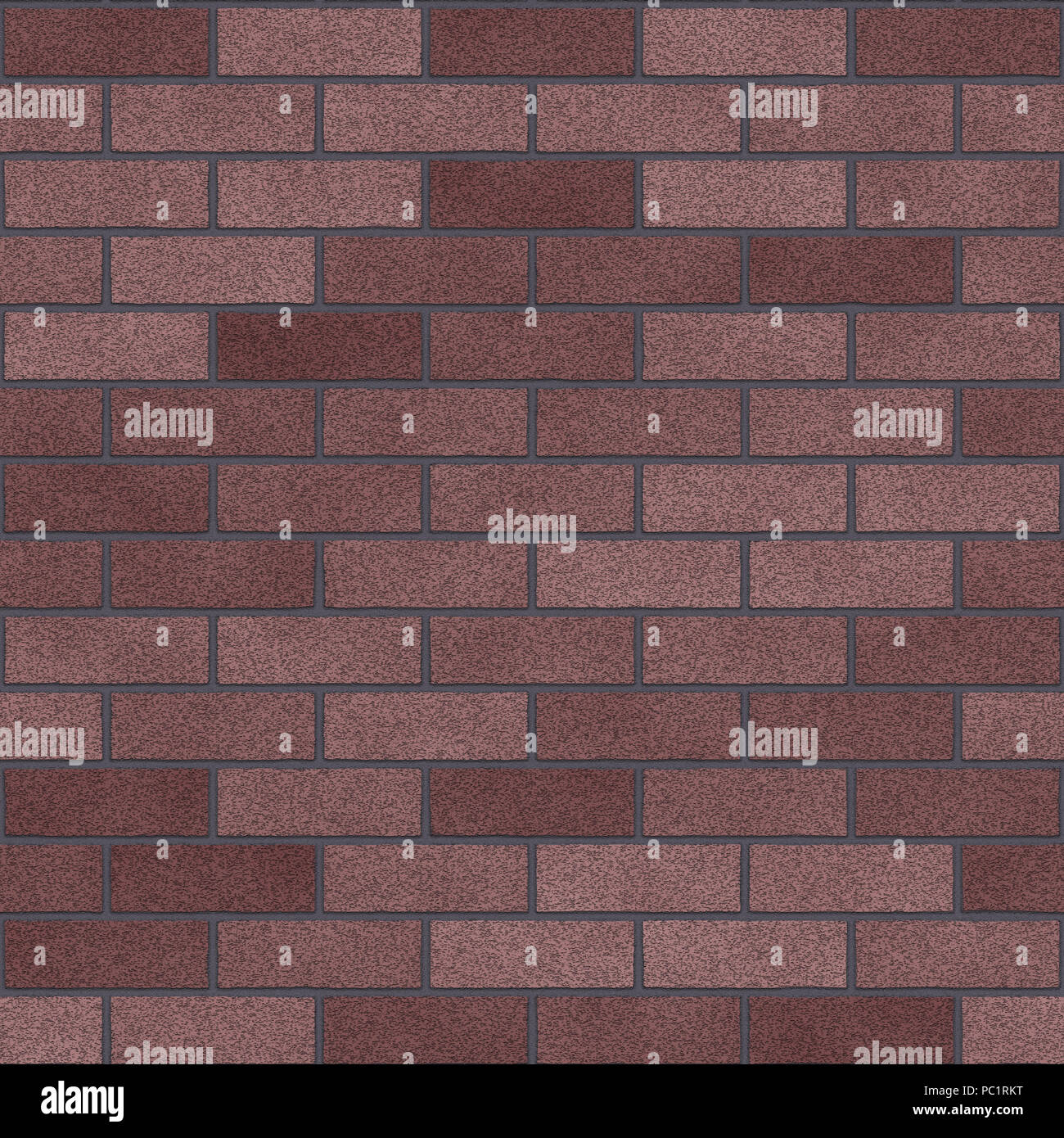 Plum colored clay brick wall seamless texture, computer generated ...