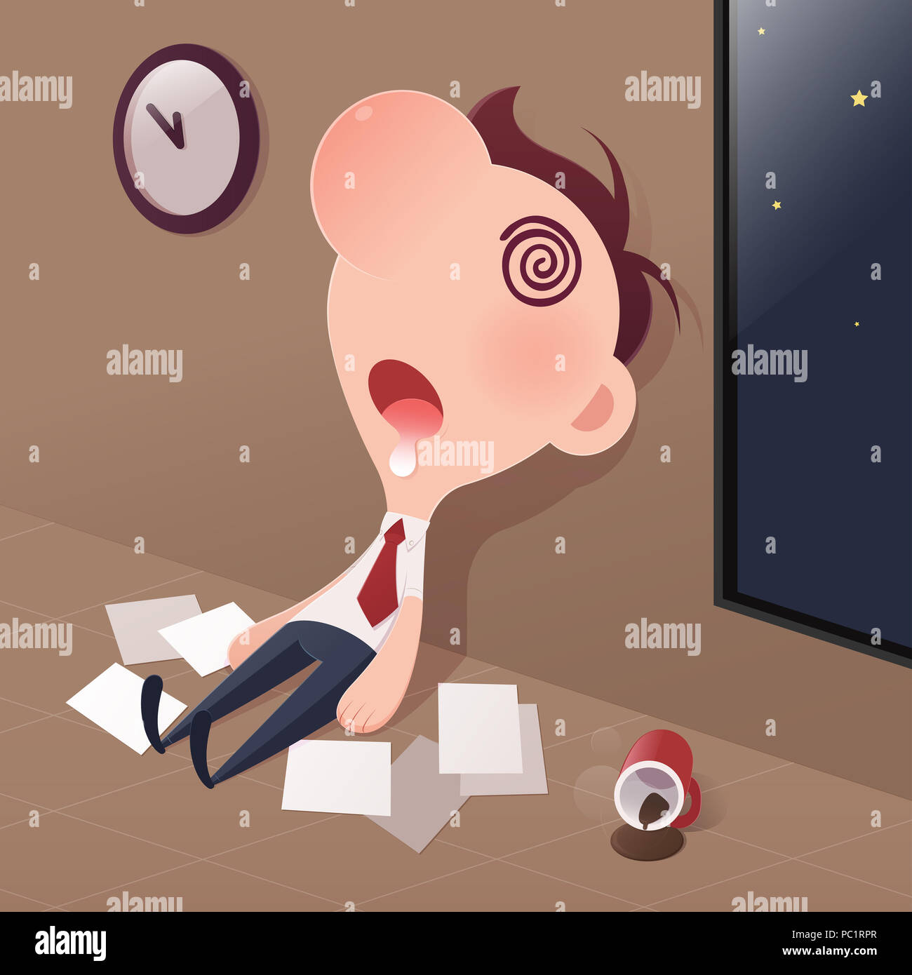 Tired Business Man Cartoon 530+ Tired Business Man Sleeping Desk