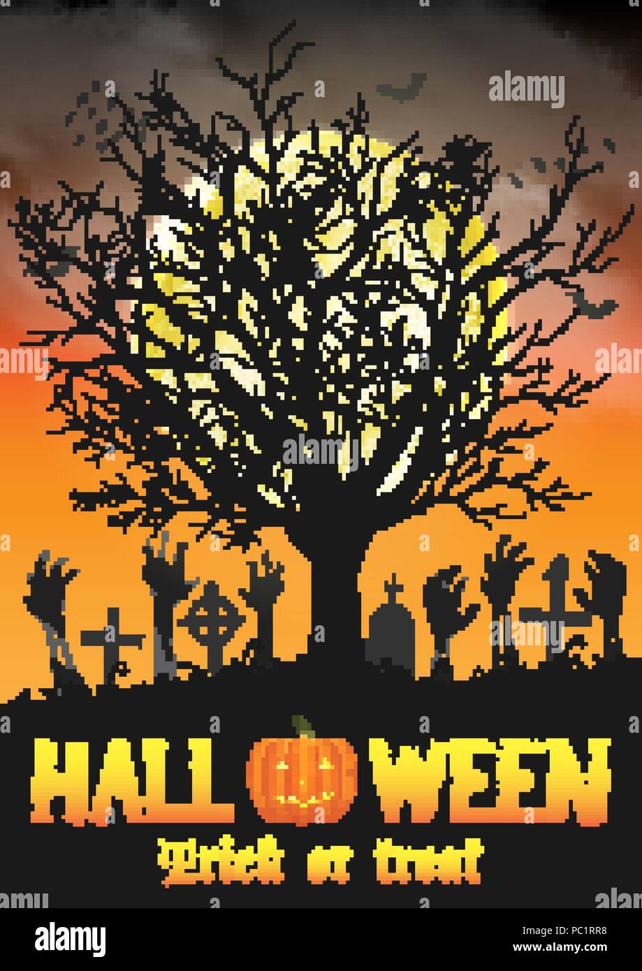 Dead tree moon Stock Vector Images - Alamy