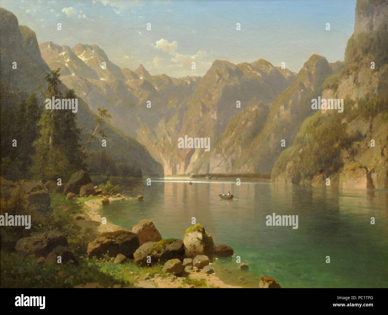 4 Adolf Chwala (1836-1900) - U jezera Königsee Stock Photo - Alamy