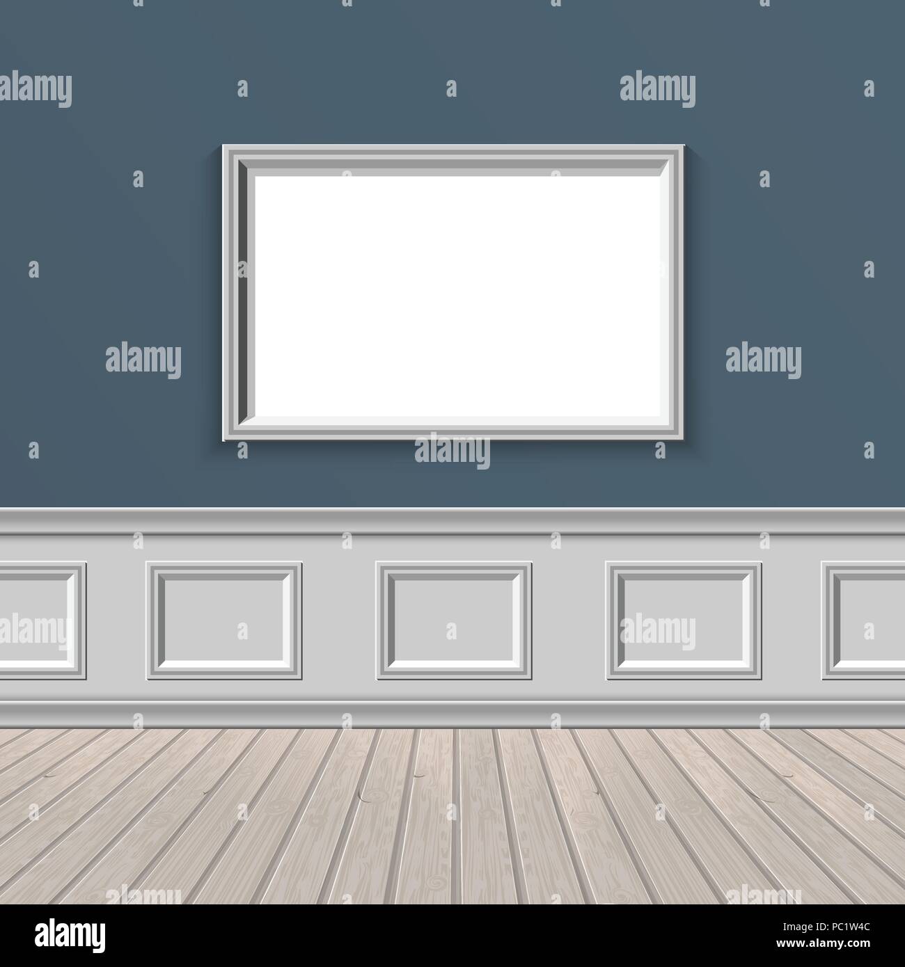 Frame old wooden window Stock Vector Images - Alamy