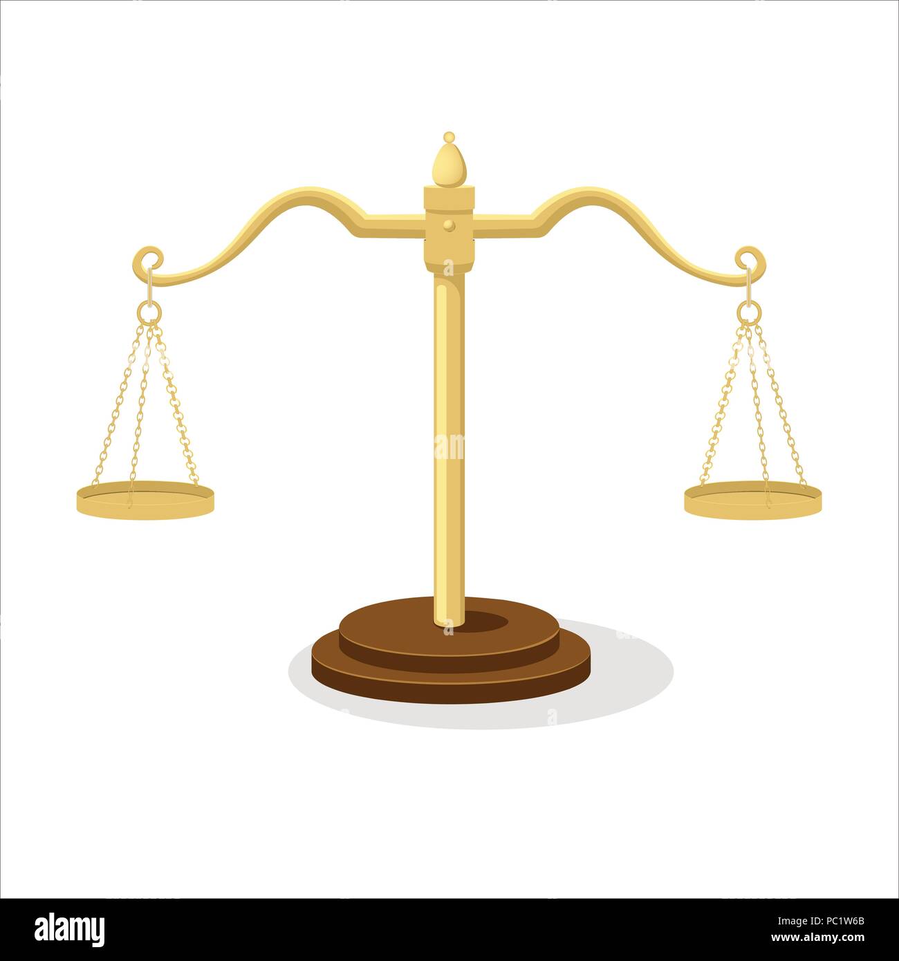 Cartoon Balance Scale