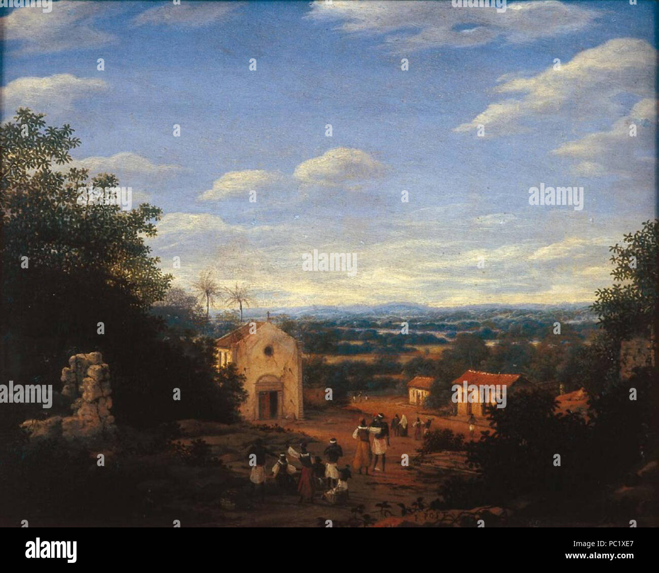 35 Frans Post - Igreja de São Cosme e São Damião em Igarassu Stock ...