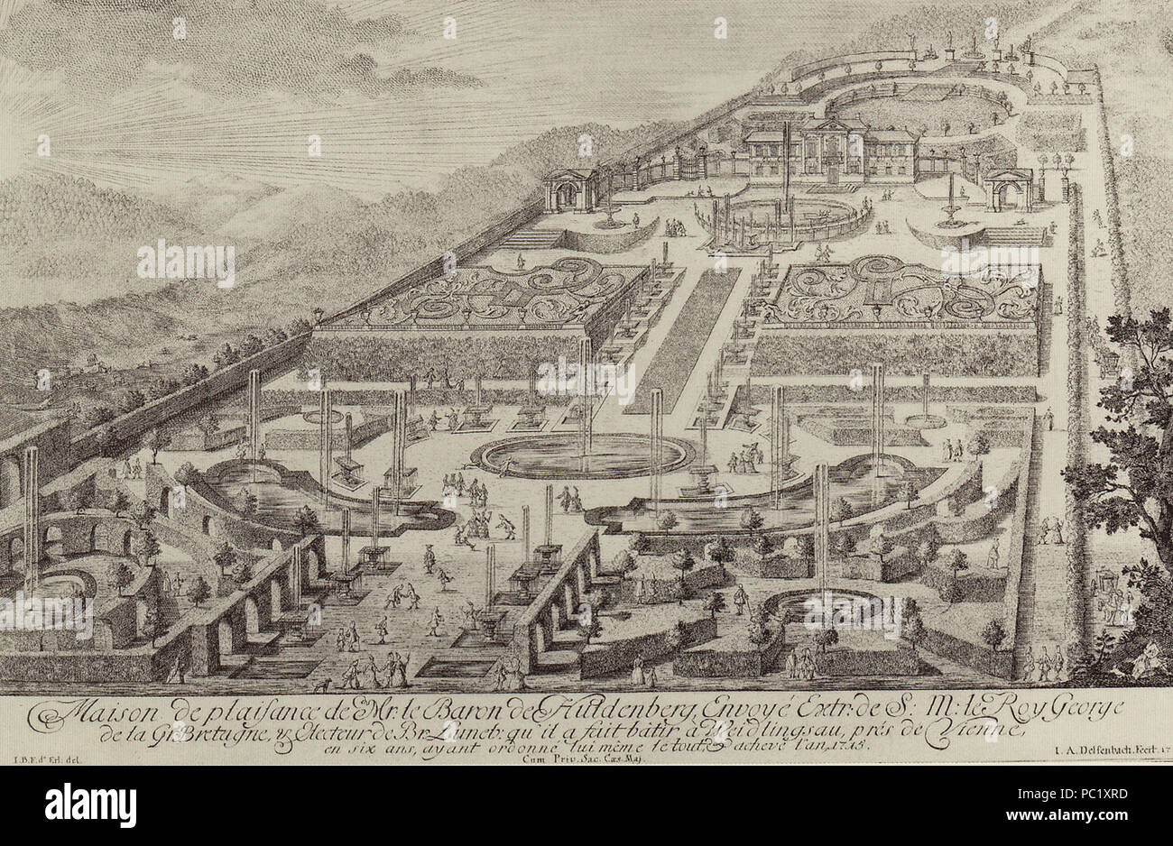 45 Huldenberg Palace, ca. 1715 Stock Photo - Alamy