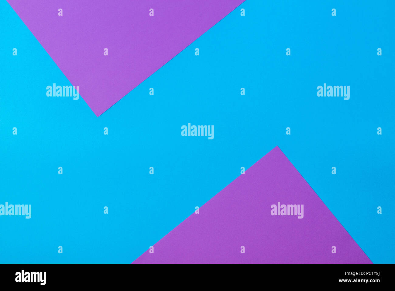 Color papers geometry flat composition background with violet and blue ...