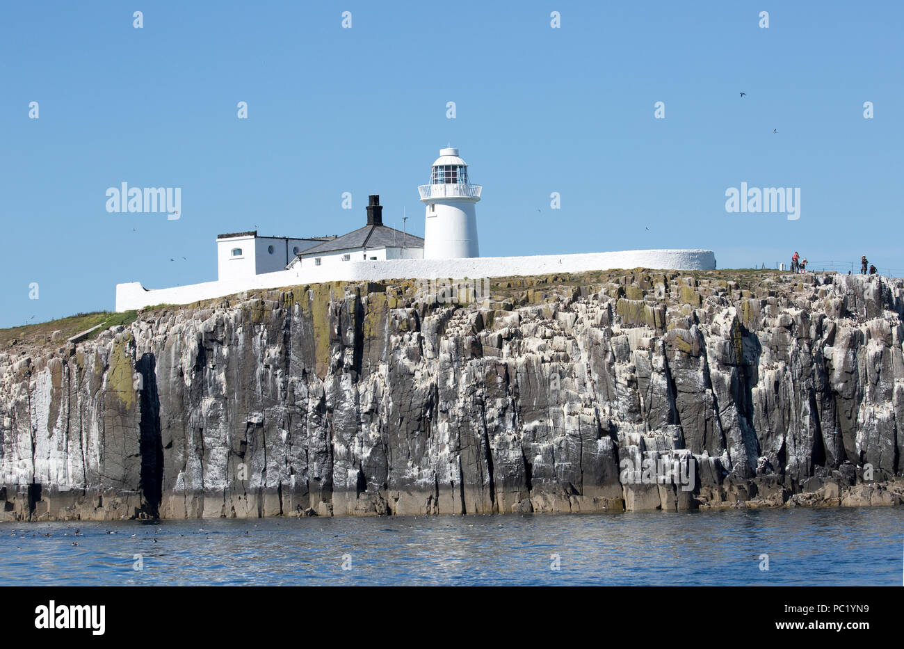 Inner Farne lighthouse 'High Light' Stock Photo - Alamy
