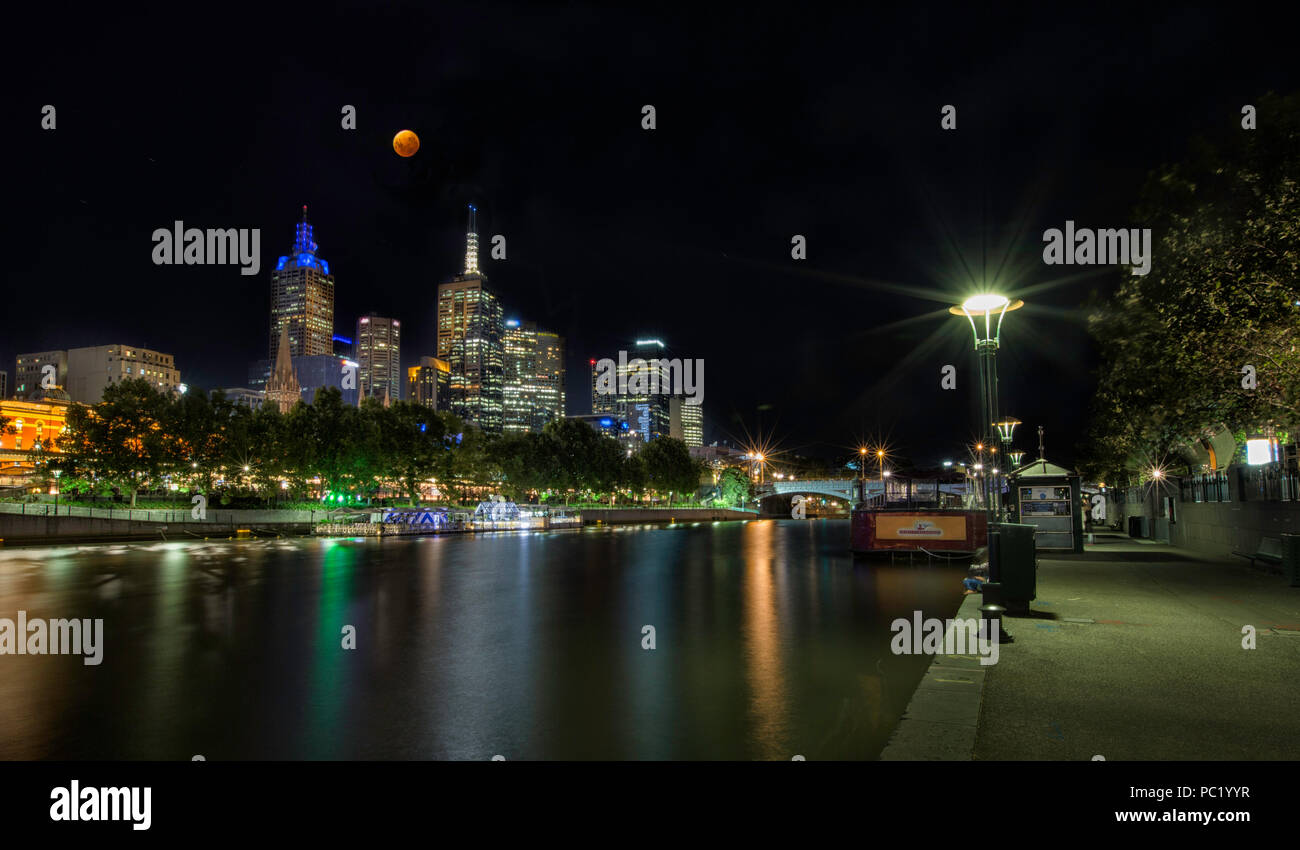 Super Blue Blood Moon as seen in Melbourne Stock Photo - Alamy