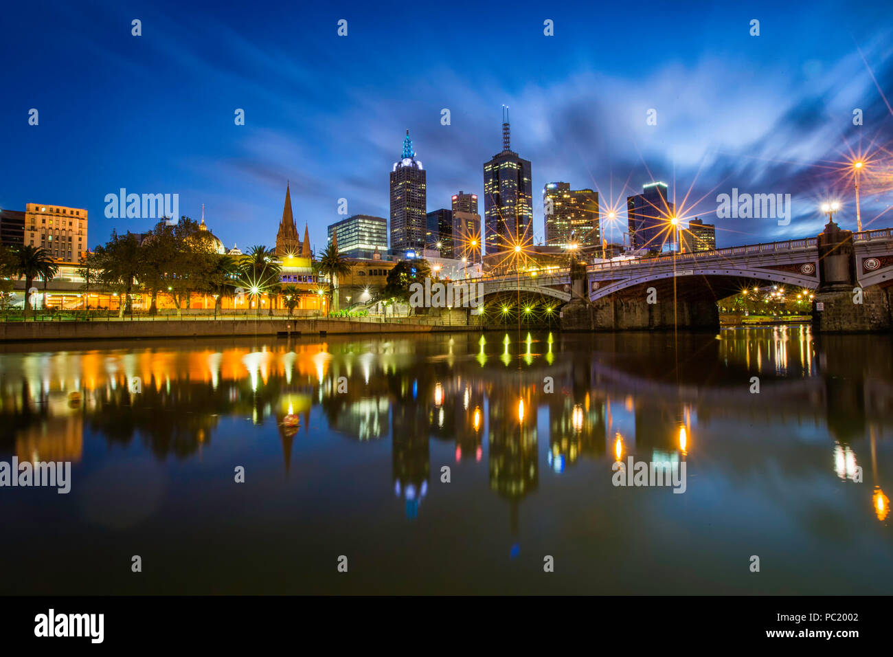 Melbourne City at dawn Stock Photo - Alamy