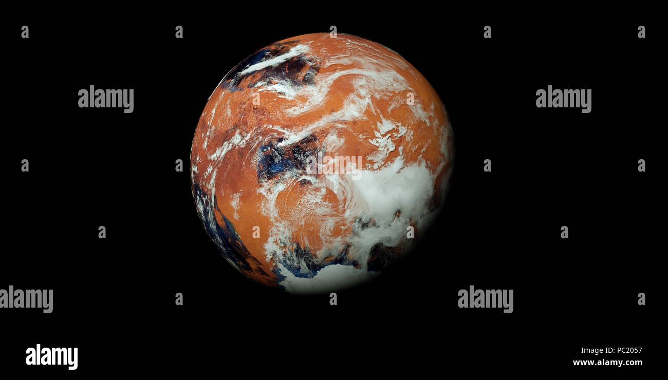 High Resolution Earth From Mars