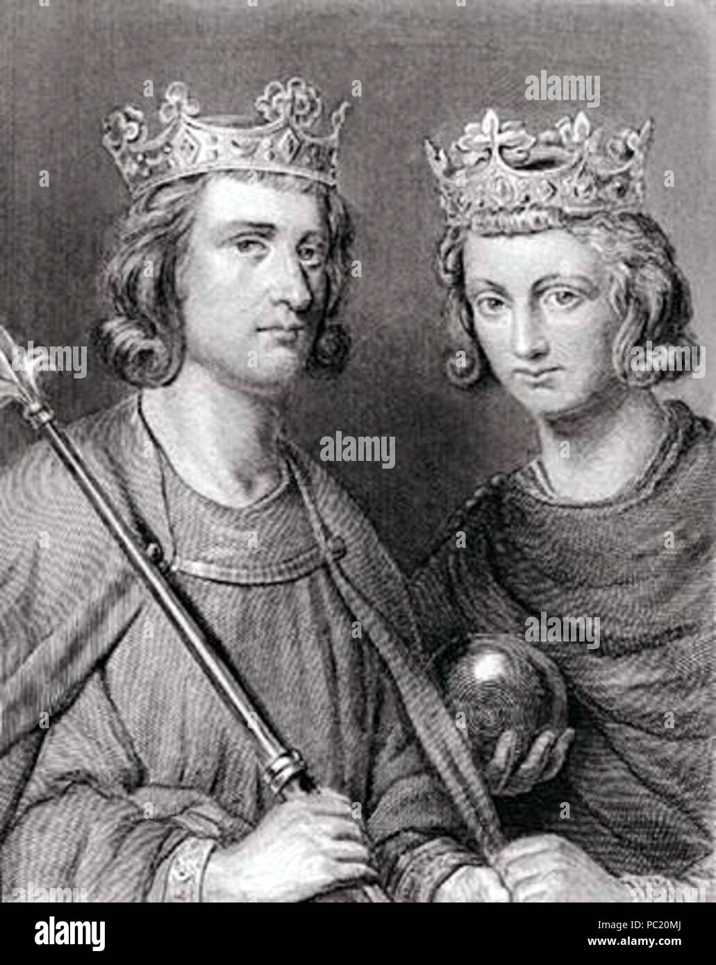 377 Louis iii and carloman Stock Photo - Alamy