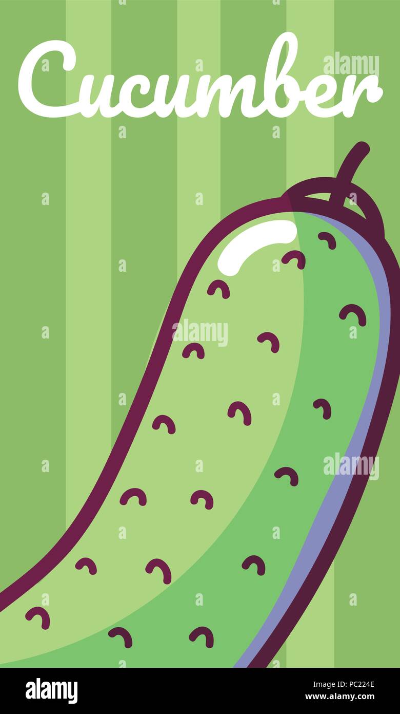 Cucumber vegetable cartoon Stock Vector Image & Art - Alamy