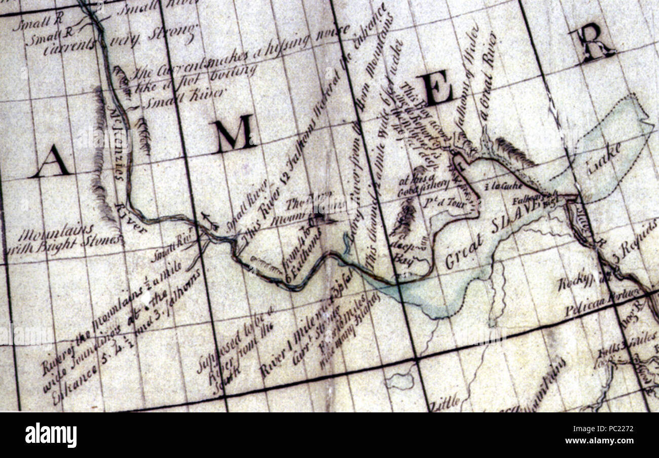 Map of slave lake hi-res stock photography and images - Alamy