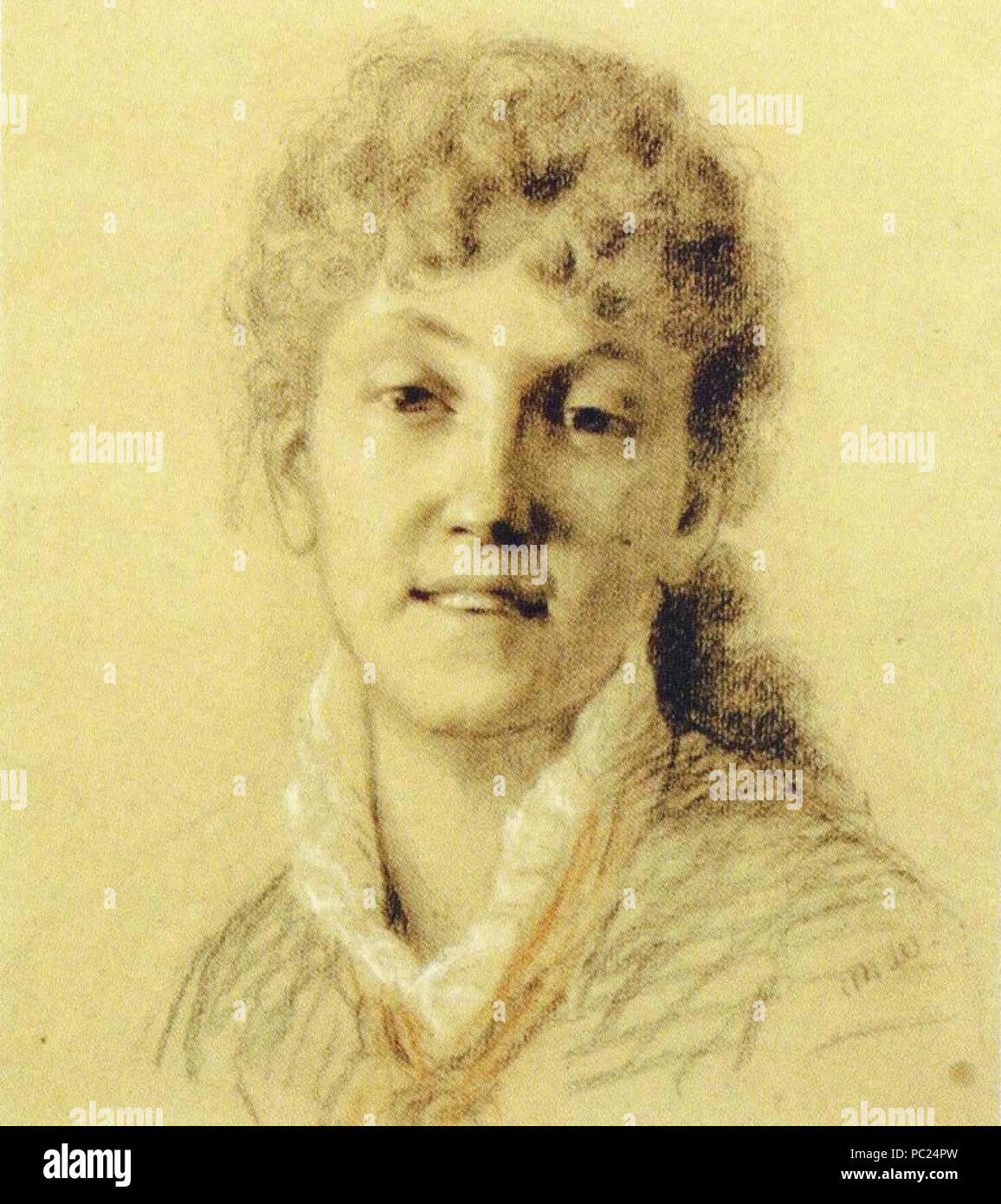 397 Maria Wiik self portrait Stock Photo - Alamy