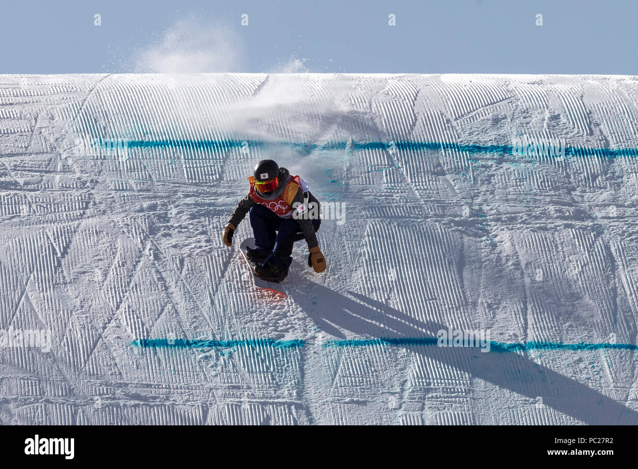 Yuka Fujimori (JPN) competing in the Women's Snowboarding Slopestyle at ...