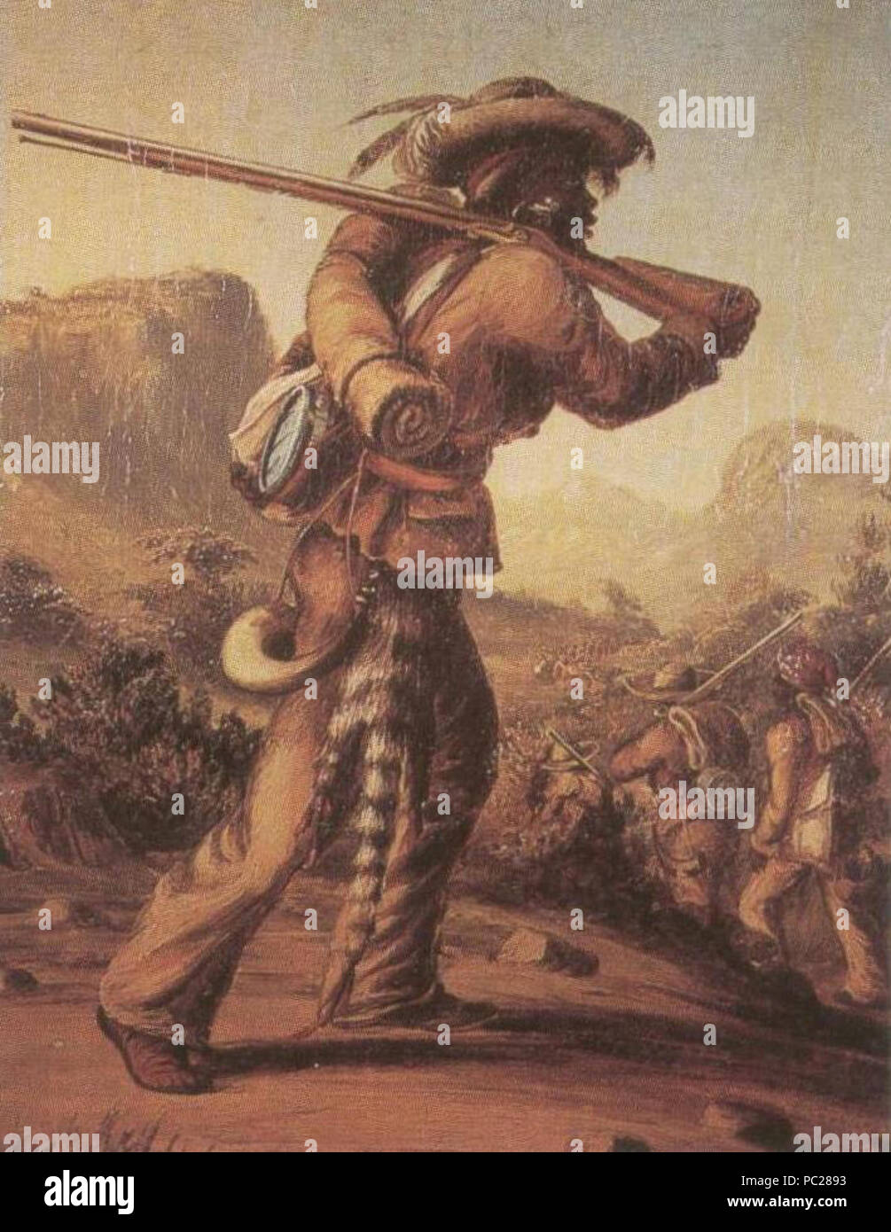 414 Mfengu soldier of Cape Colony - Fingo People Stock Photo - Alamy