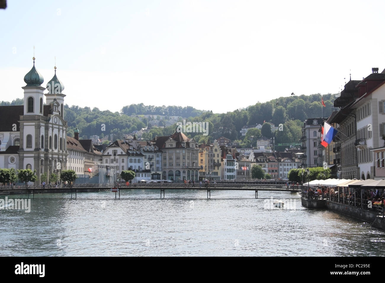 Downtown city scene lucerne switzerland hi-res stock photography and ...