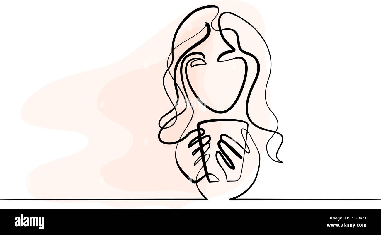 Female art portrait Stock Vector Images - Alamy