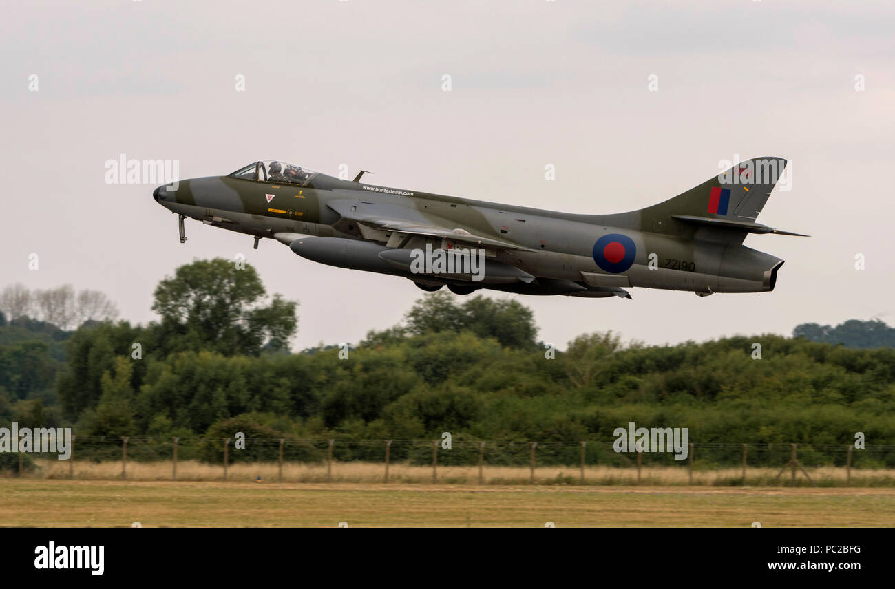 Hawker Hunter F58A, ZZ190 Stock Photo - Alamy