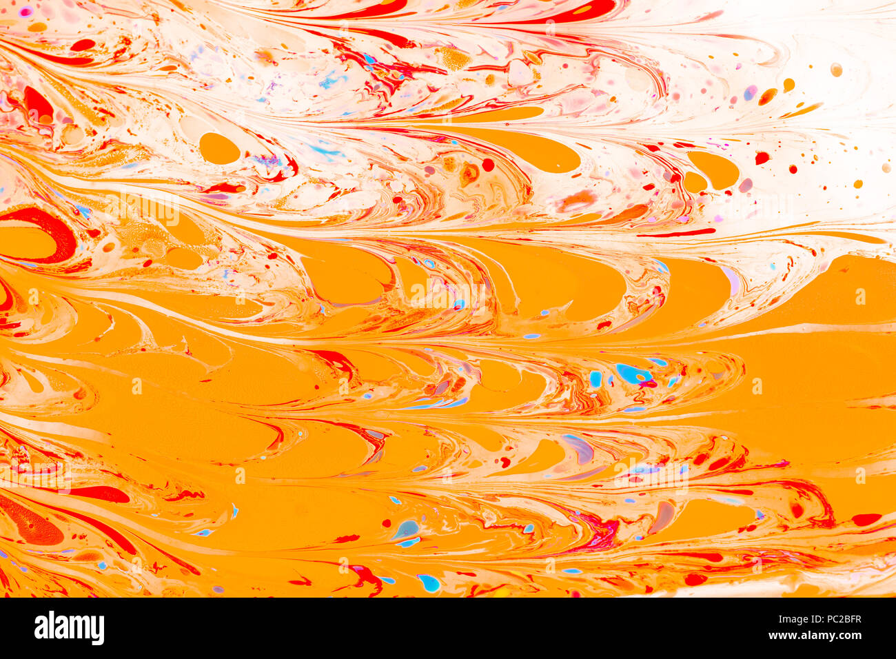 Traditional Ottoman Turkish marbling art patterns as abstract ...