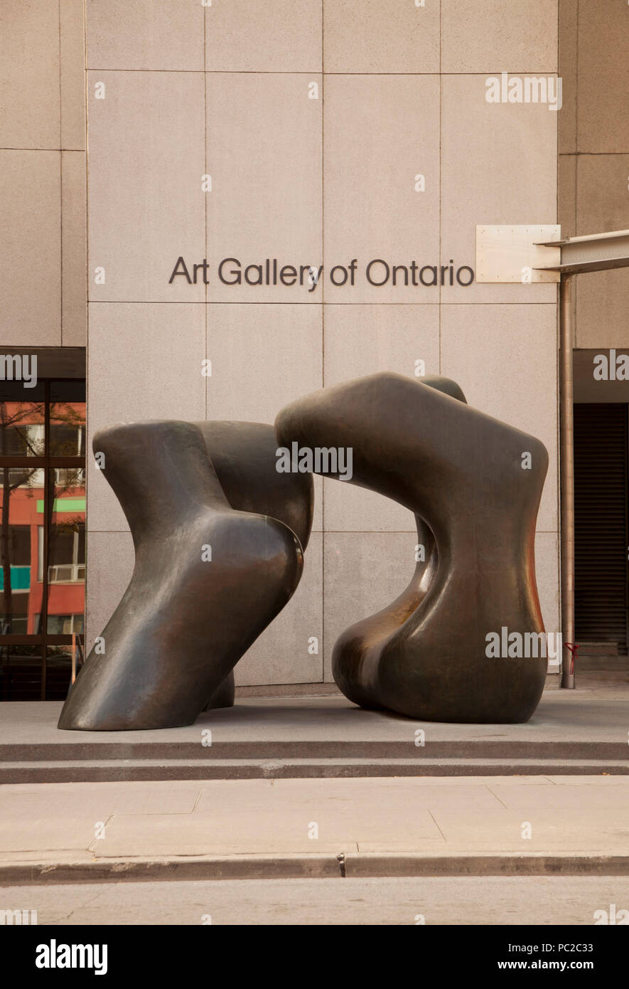 Art Gallery of Ontario entrance in Toronto city center, Canada Stock ...